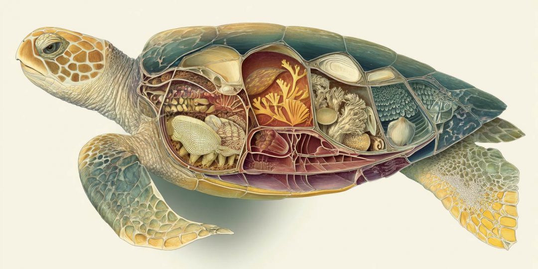 Inside the Sea Turtle's Stomach: Nature's Food Trap - Turtle Snorkeling ...